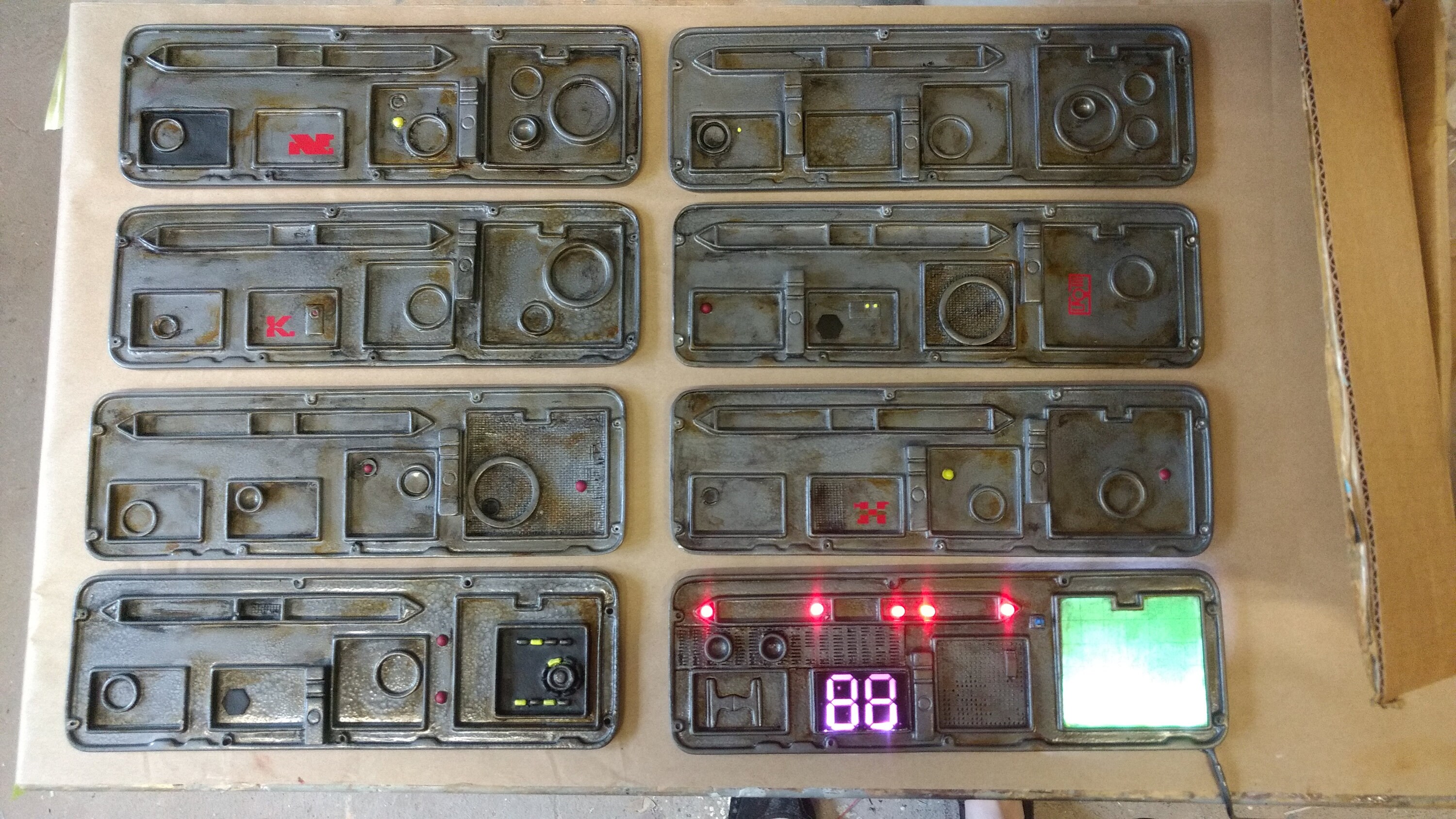 Han Solo Frozen Carbonite Side Control Panels