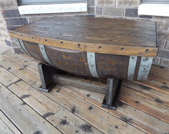 Barrel coffee table | Etsy