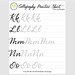 Calligraphy Practice Sheets Full Alphabet Lettering