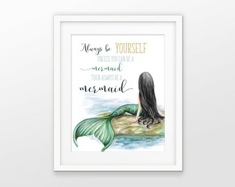 Mermaid quotes | Etsy