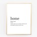 Home Definition Printable Wall Art Home Print Home Poster