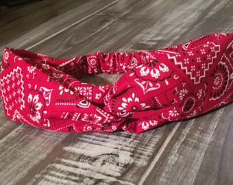 Red bandana | Etsy
