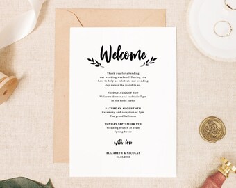 Welcome cards | Etsy