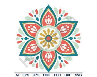Mandala flower | Etsy