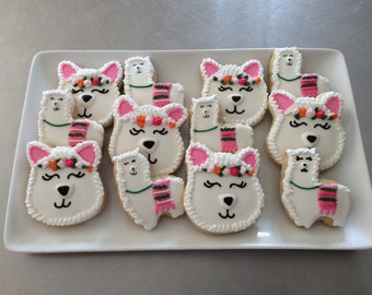 Llama cookies | Etsy
