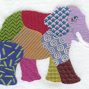 Elephant quilt block | Etsy