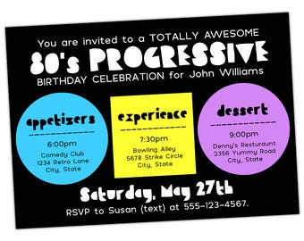 Progressive dinner | Etsy