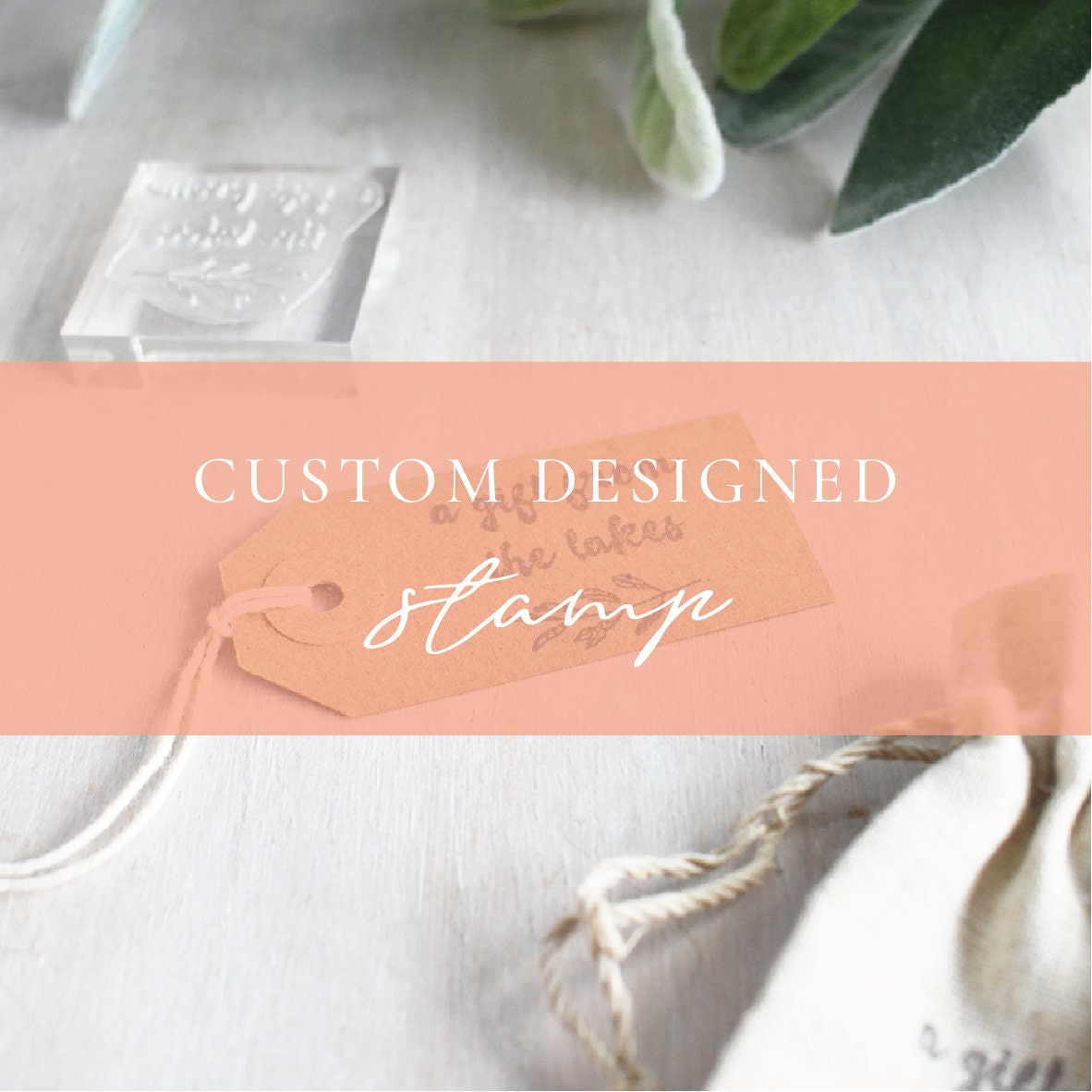 Custom Designed Stamp Personalised Business Stamp Handmade