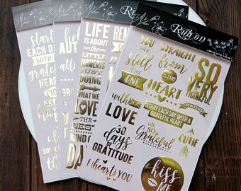 Rub on stickers | Etsy