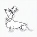 George Dapper Dachshund Vinyl Decal Sticker Gifts For Dog