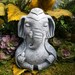 Ganesha Statue Zen Elephant Doing Yoga & Meditating