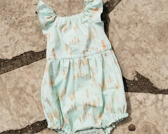 Modern Doll Romper in Mint Green Outfit with Shoes Hair