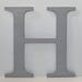 Large Wooden Letter H Custom Letters 24 Inch Cut Out