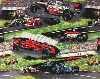 Race car fabric | Etsy
