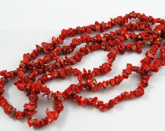 Natural red coral | Etsy