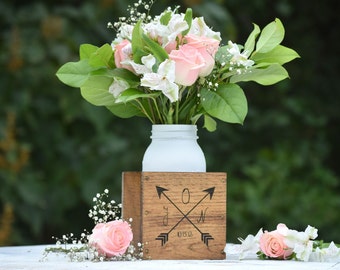 Wood flower vase | Etsy