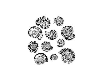 Shell stencils | Etsy