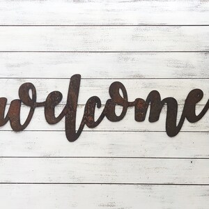 Metal welcome signs | Etsy