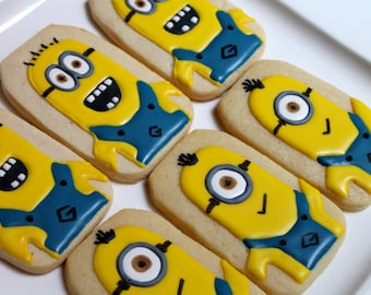 Minion cookies | Etsy