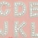 Rhinestone Letters Hotfix Alphabet Crystal Rhinestone Applique