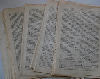 Old book pages | Etsy