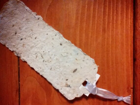 plantable bookmarks seeded paper handmade paper flower seed