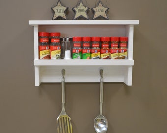 Rustic spice rack | Etsy