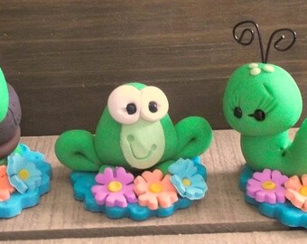 Polymer clay frog | Etsy