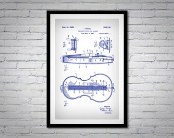 Violin blueprint | Etsy