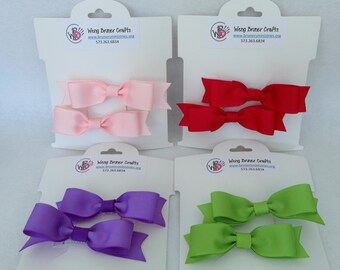100 Bows Color Choice Sewing PretiedSatin Bows peach
