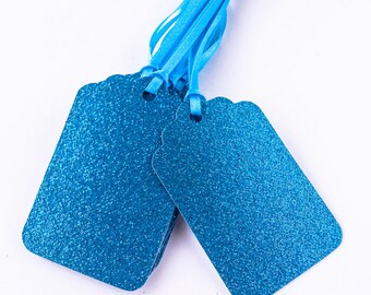 Glitter gift tags | Etsy