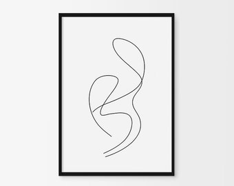 Minimalist line art | Etsy