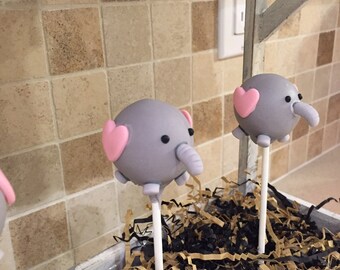 Elephant cake pops | Etsy