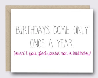Adulthood is Overrated Funny Birthday Card Happy Birthday