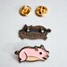 Enamel pin PIG PIN teacup pig enamel pin pink pig pins pig