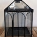 Vintage Black Metal Gothic Terrarium