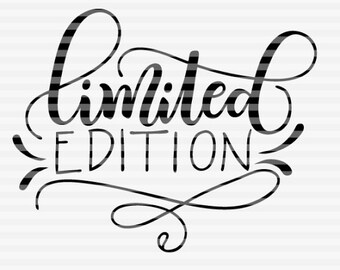 Limited edition svg | Etsy