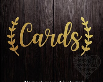 Wedding Cards Decal Decal for Card Box DIY Wedding Decor