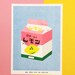 A risograph print of a box of lemon milk