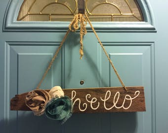 Rustic welcome sign | Etsy