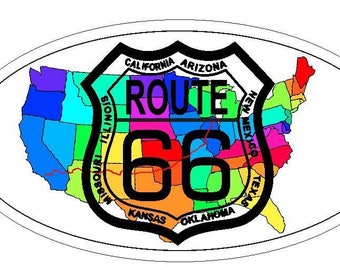 Route 66 decal | Etsy