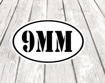 9mm decal | Etsy