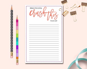 Personalized To Do List Personalized Memo Pad Personalized