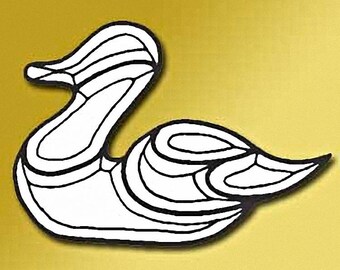Stained glass duck | Etsy