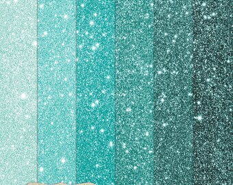Teal glitter | Etsy