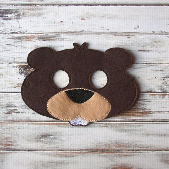 Beaver Mask Woodland Animal Felt Mask Imaginative Play