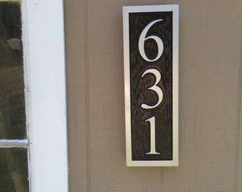 Vertical Address Sign Create your own House number Custom