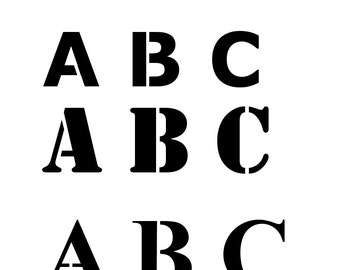 Alphabet stencil | Etsy