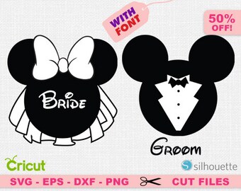 Mickey wedding svg | Etsy
