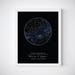 star map custom star map personalized star map by date